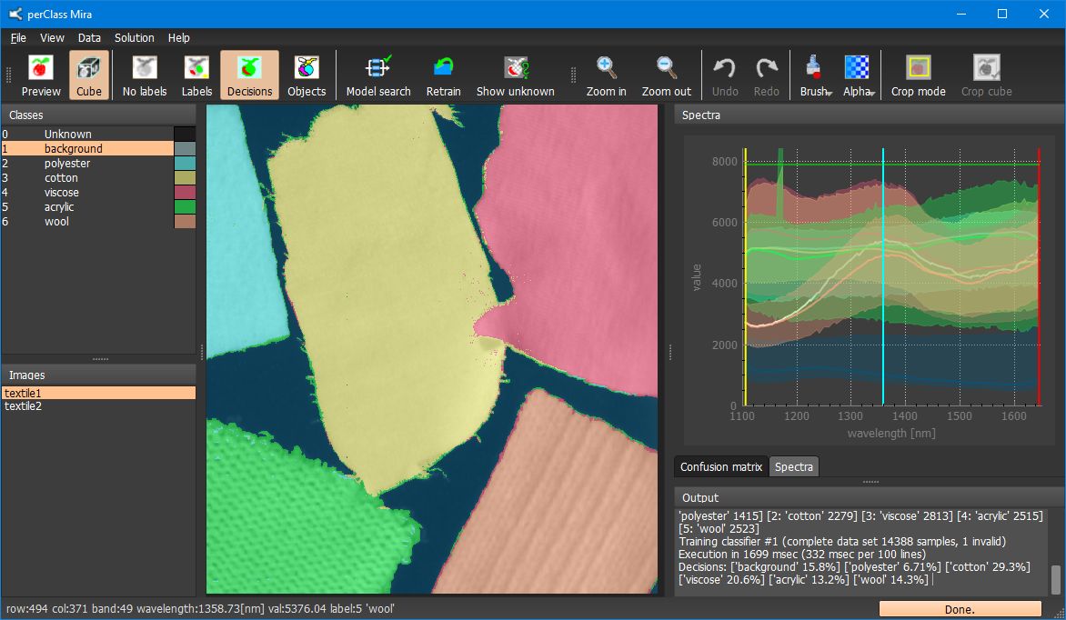 GUI for Hyperspectral Imaging - inVISION