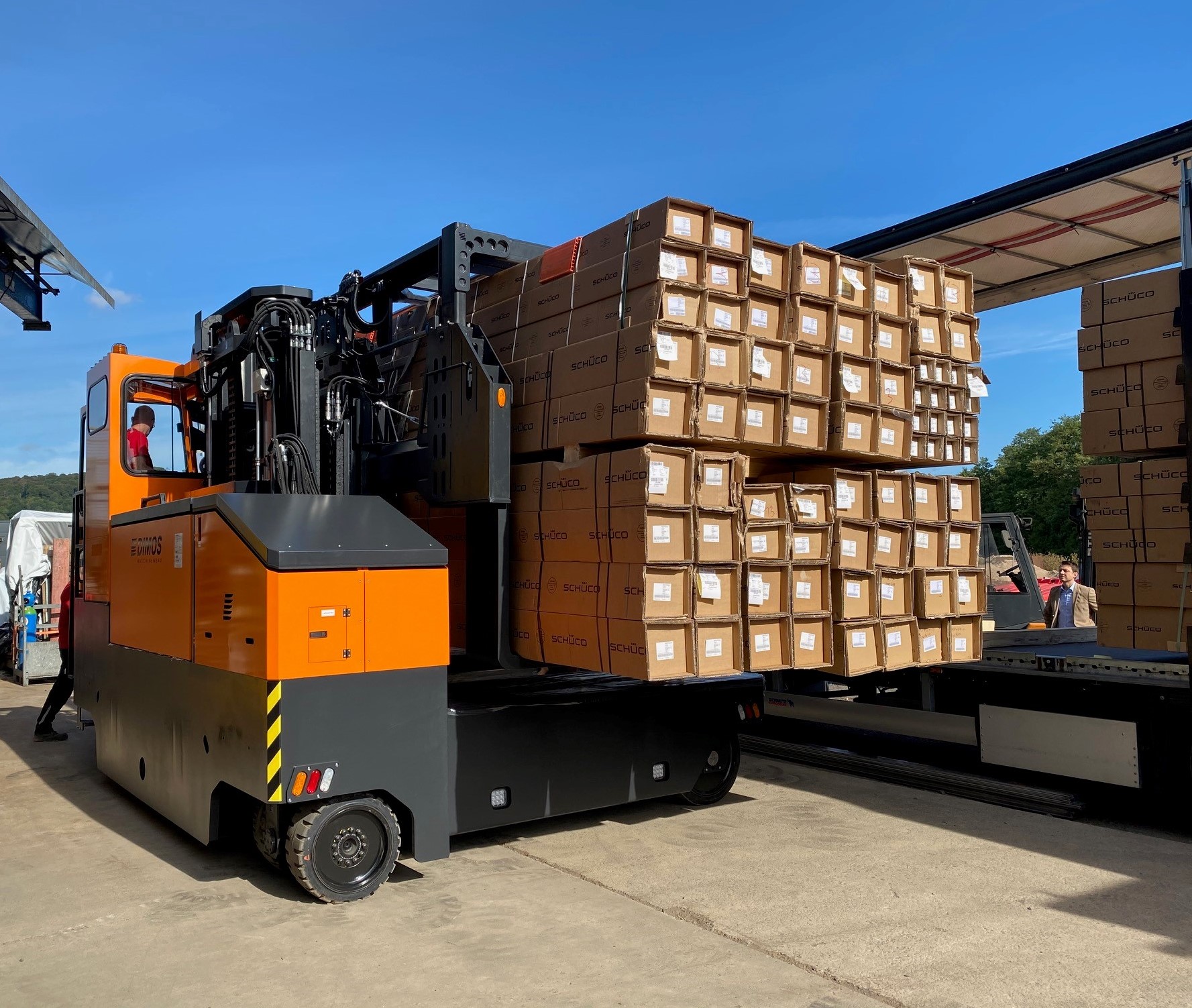 Schwerlast Elektor-Mehrwege-Seitenstapler - dhf Intralogistik online