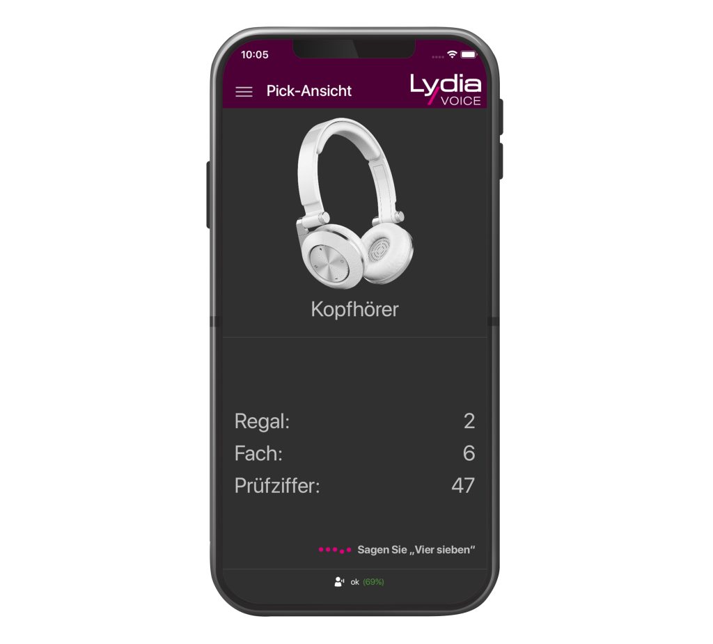 Lydia Voice für iPhone - dhf Intralogistik online