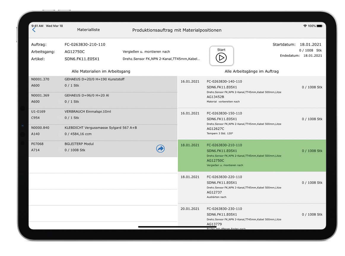 Digitale Chargenführung und BDE per App | dhf Intralogistik online