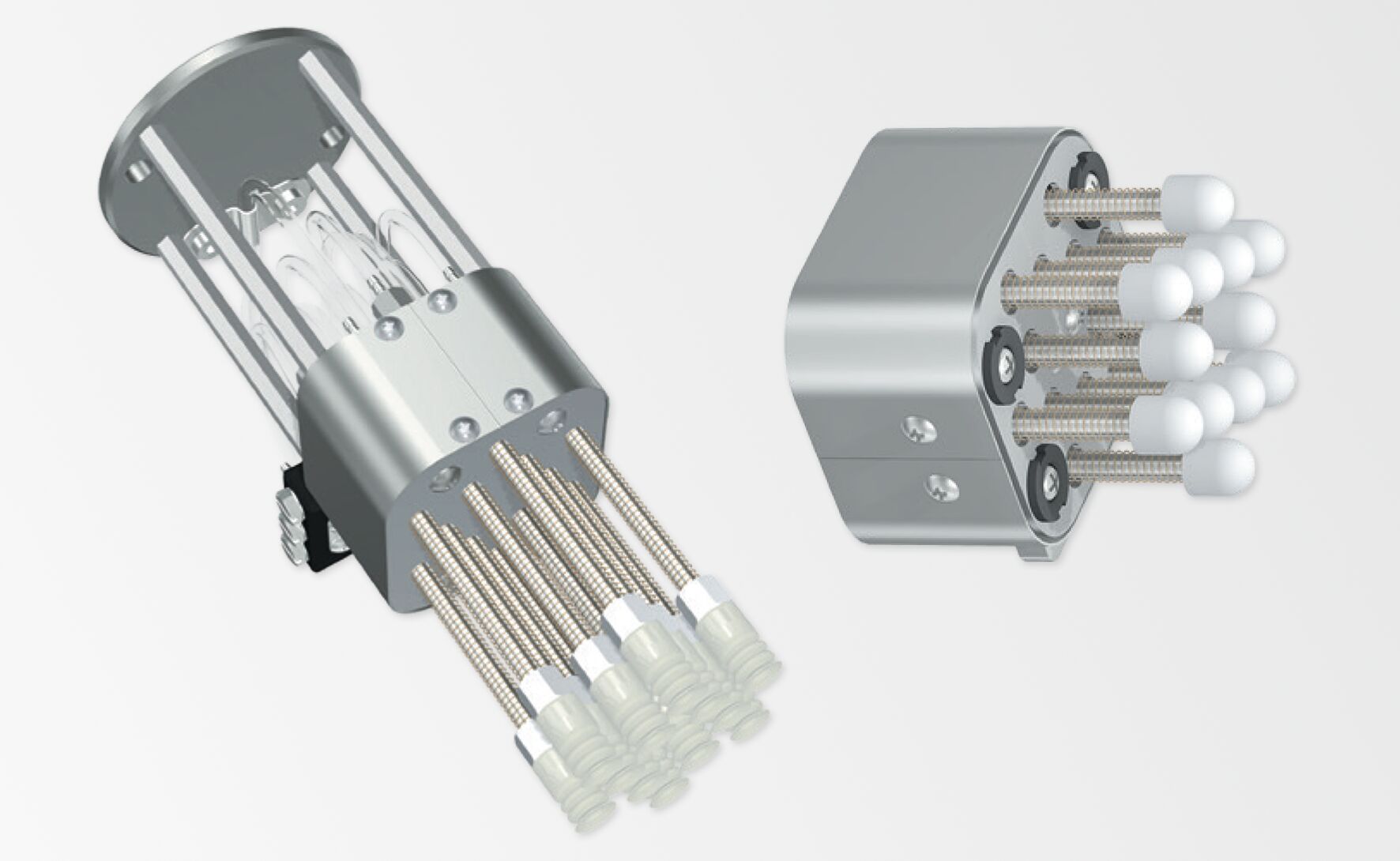 Adaptiver Sauggreifer mit Balgsauger-Pads und integriertem ...