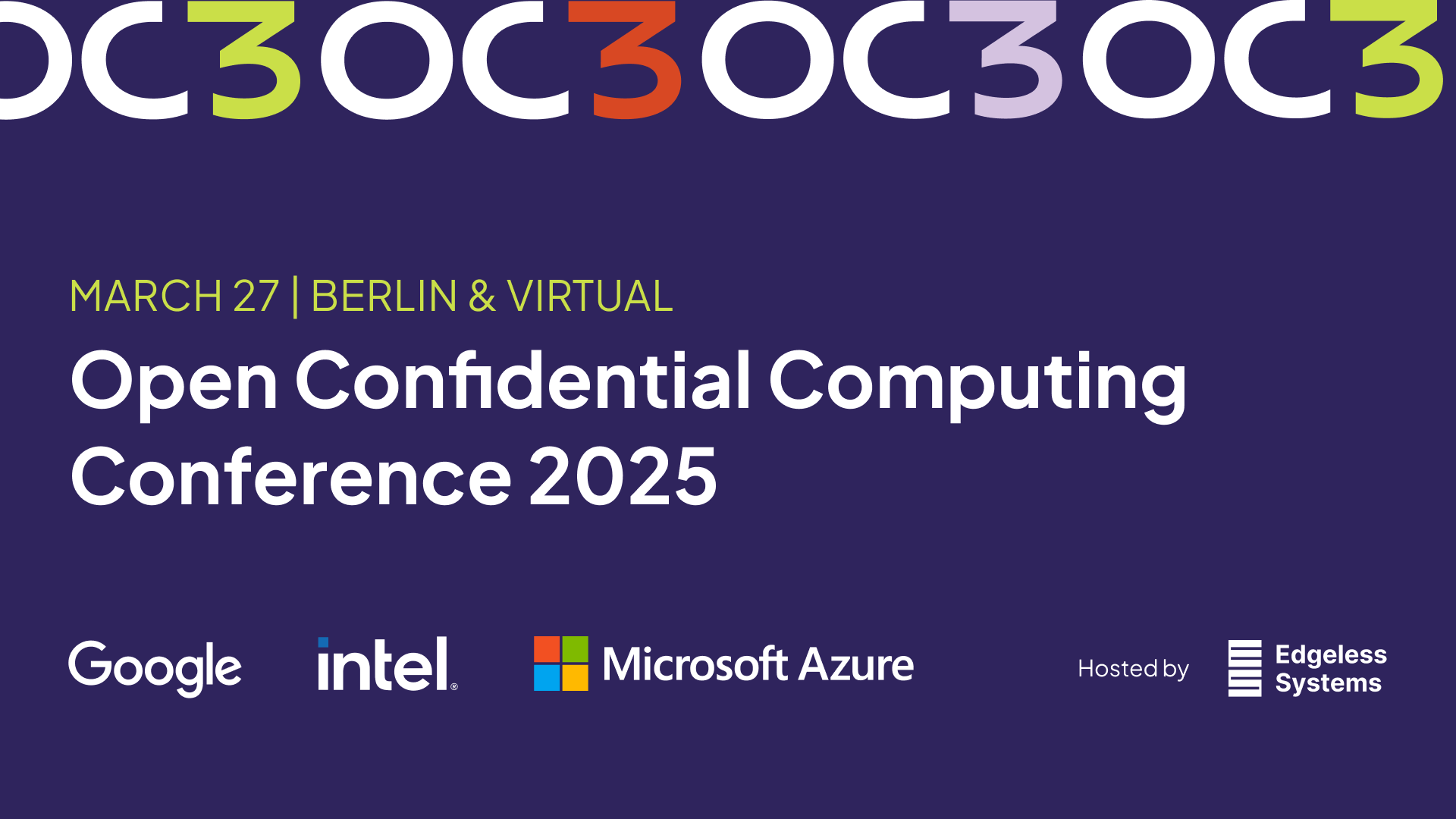 OC3 2025: Das Event für Confidential Computing | IT&Production