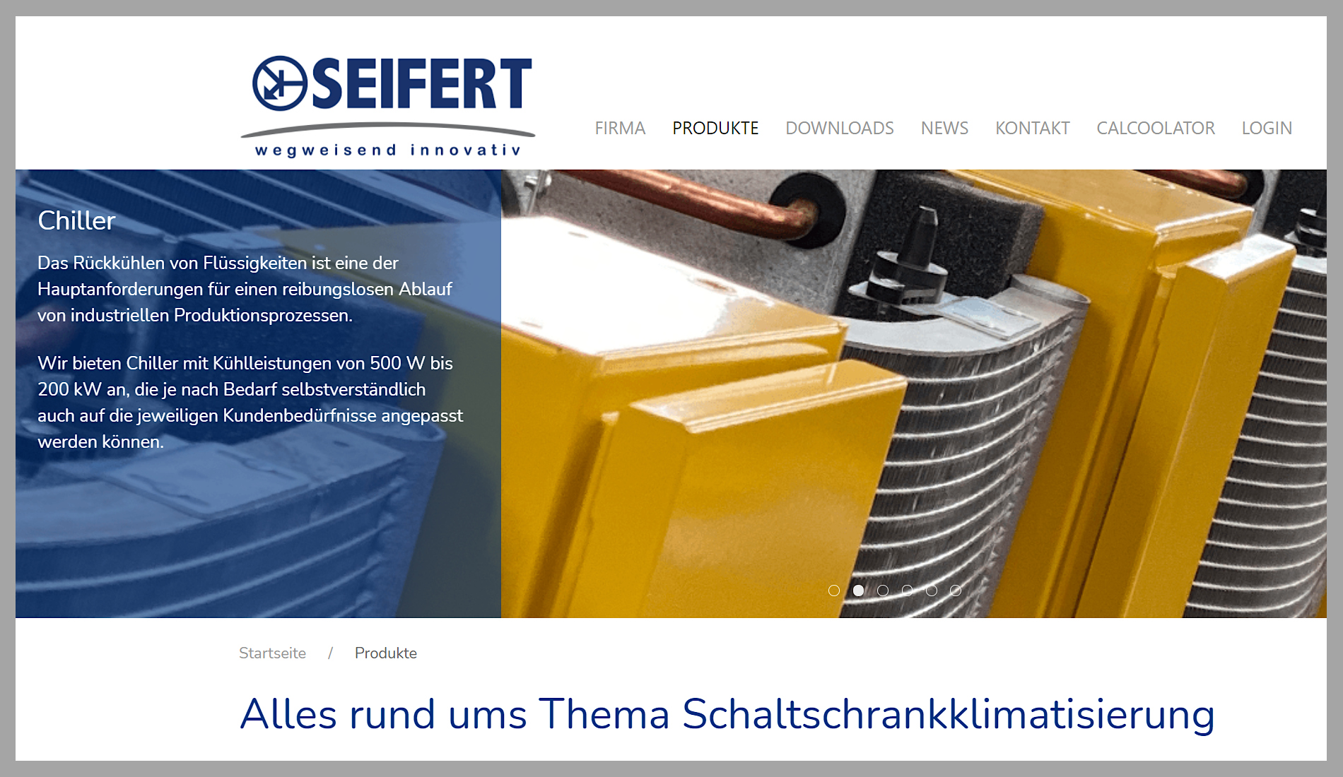 Neuer Web-Auftritt von Seifert Systems - Schaltschrankbau
