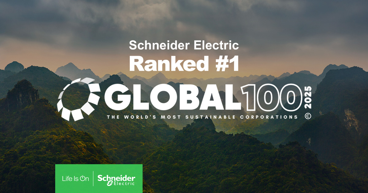 Schneider Electric: nachhaltigstes Unternehmen der Welt | Schaltschrankbau